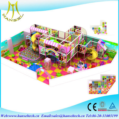 Hansel  plastic playground equipment for amusement indoor and  outdoor