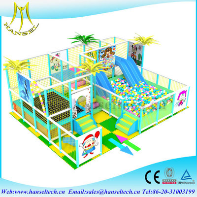 Hansel popular soft playground  kids plastic playhouse indoor and outdoor
