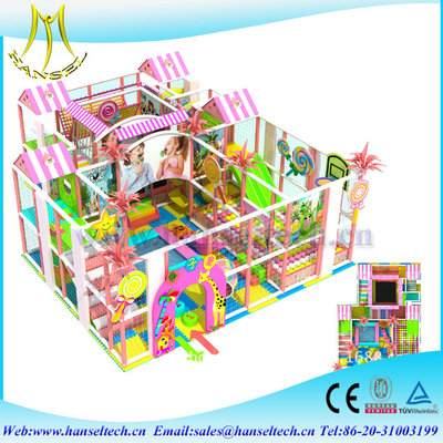Hansel popular soft playground  kids plastic playhouse indoor and outdoor