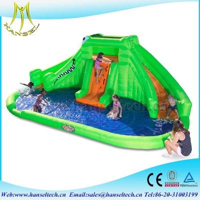 Hansel 2017 hot selling commercial PVC outdoor inflatable play area jumping castle slide for sale