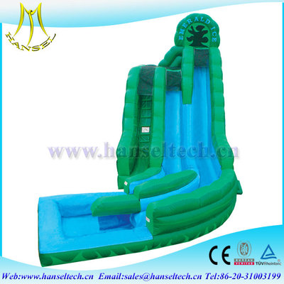 Hansel 2017 hot selling commercial PVC outdoor inflatable water slides for rent slide