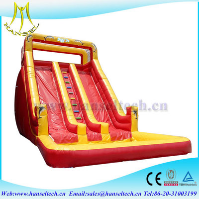 Hansel 2017 hot selling commercial PVC outdoor inflatable water slides for rent slide