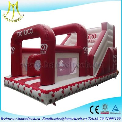 Hansel 2017 hot selling PVC outdoor play area inflatables for sale