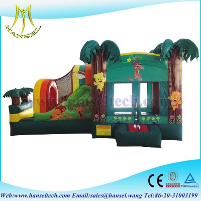 Hansel top sale jungle infltable combo for commercial use