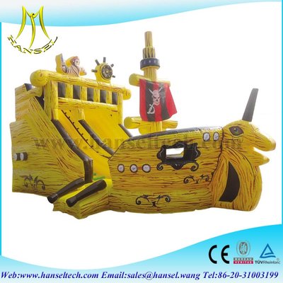 Hansel terrfic inflatable pirate ship slide amesement equipment