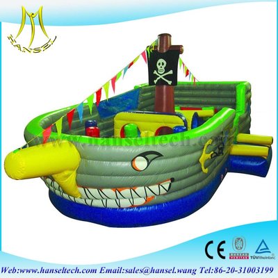 Hansel terrfic inflatable pirate ship slide amesement equipment