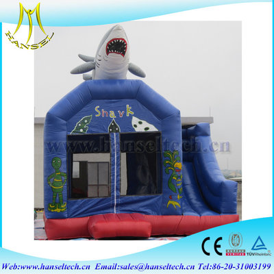 Hansel terrfic shark inflatable stair slide for yard party
