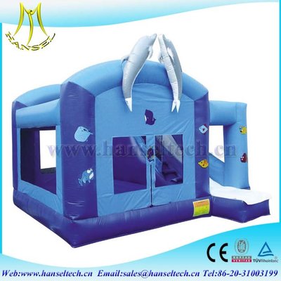 Hansel customer design dolpin bouncy castle air pumps for children
