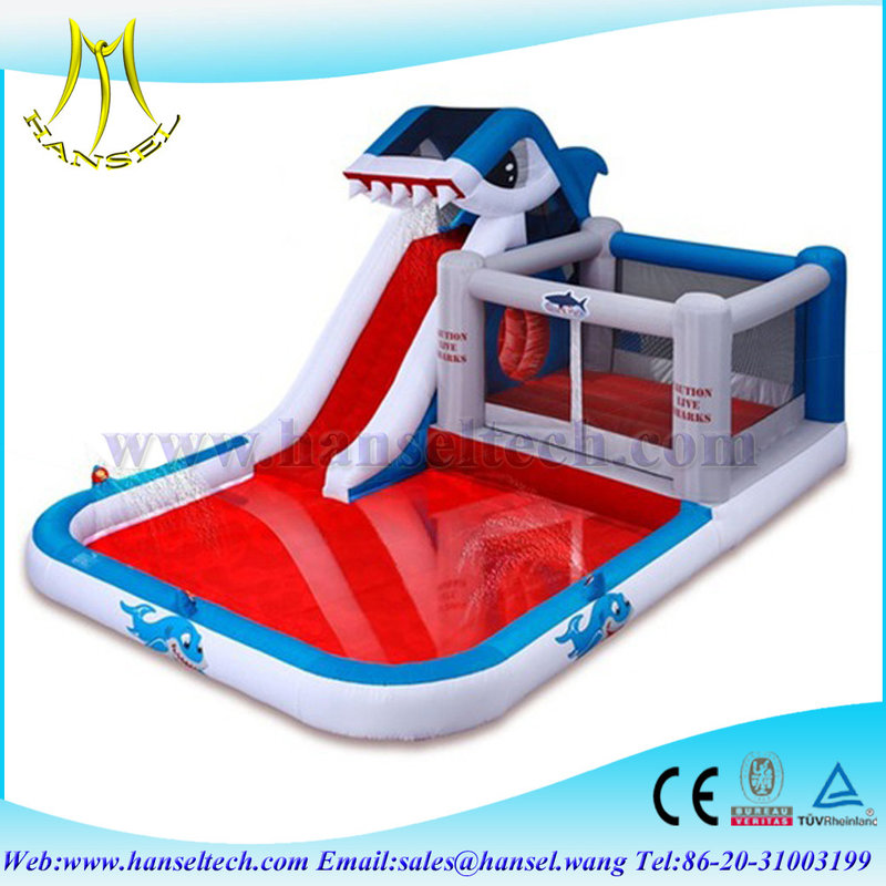Hansel commercial High quality inflatable super slide with cheaper price water pool slide