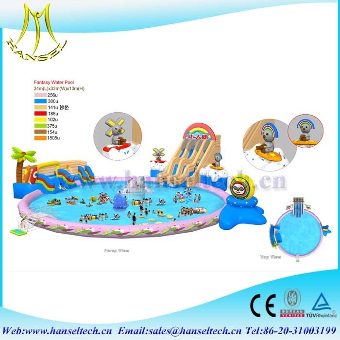 Hansel 2017 hot selling PVC outdoor play area blow up ball pits