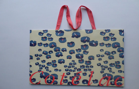 Personalised Paper Carrier Bags Round Dot Square Bottom for Gift