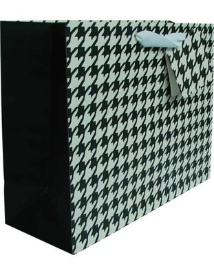 Personalised Paper Carrier Bags Round Dot Square Bottom for Gift