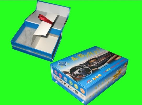 Corrugated Paper Box , Printed Cardboard Box Packaging For Car MP3