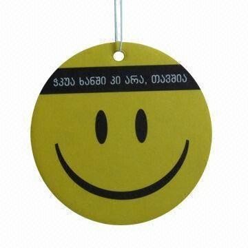 Promotional Paper Air Freshener, Effectively Removes Smoke and Smell, OEM Orders Welcomed