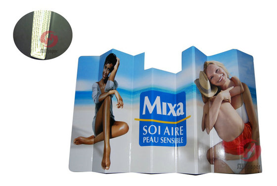 Auto Front Window, Windshield Roller Art Paper Foldable Custom Car Sunshade Printing