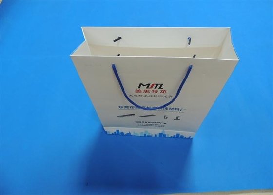 Large Custom Logo C1S Paper Bag Printing , Environmentally Friendly Shopping Bags