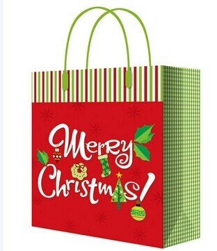Recycle Kraft Paper Gift Shopping Bags With Handles for retail stores