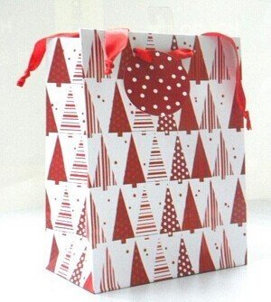 Recycle Kraft Paper Gift Shopping Bags With Handles for retail stores