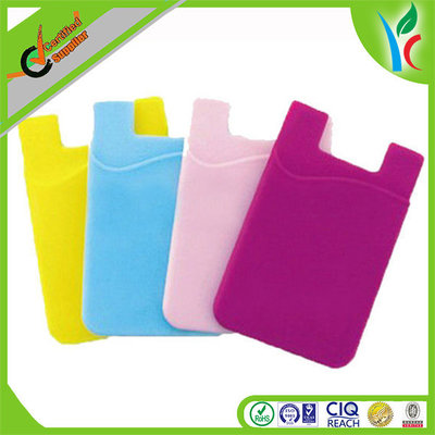 Colorful Durable Cell Phone Silicone Cases Smart Wallet For Gift