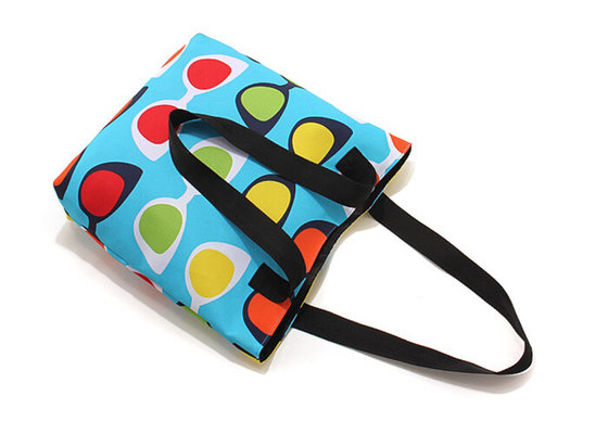 Leisure Colorful printing canvas shopping bag eco friendly , beach bags