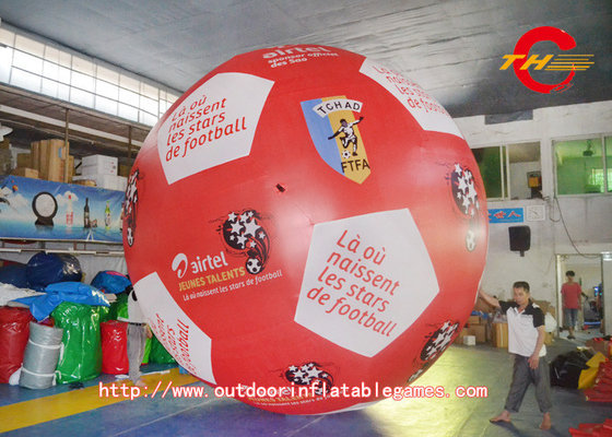 Outdoor Exhibition Inflatable Large Advertising Balloon Football Model