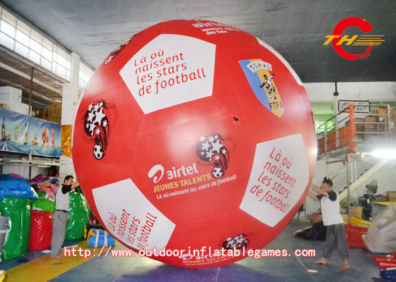 Outdoor Exhibition Inflatable Large Advertising Balloon Football Model