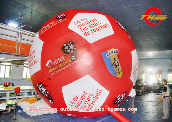 Outdoor Exhibition Inflatable Large Advertising Balloon Football Model