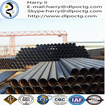 spiral welded steel pipe 3 to 12m length 6"API5L oil gas used pipe line