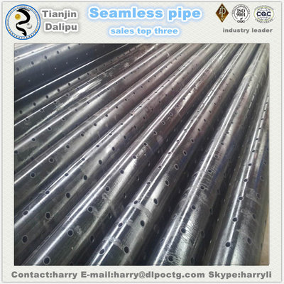 stainless slotted liner 7-5/8" perforated drainage pipe slotted pipe