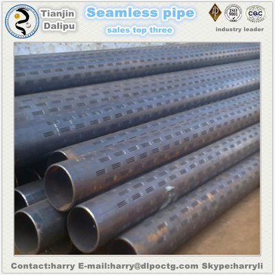 stainless slotted liner 7-5/8" perforated drainage pipe slotted pipe