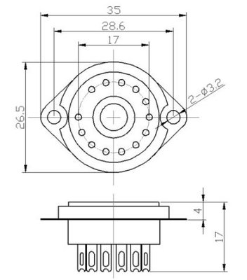 Aged test socket, transistor socket, uv flame detector socket, GD18 tube seat, GD708 uv flame detector socket supplier