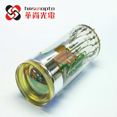 28mm diameter, side window type, photocathode material is double alkali high temperature photomultiplier tube supplier