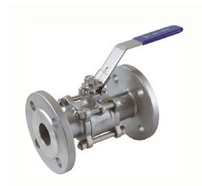 3pc flange ball valve size:1/2"-4" material:ss304/ss316
