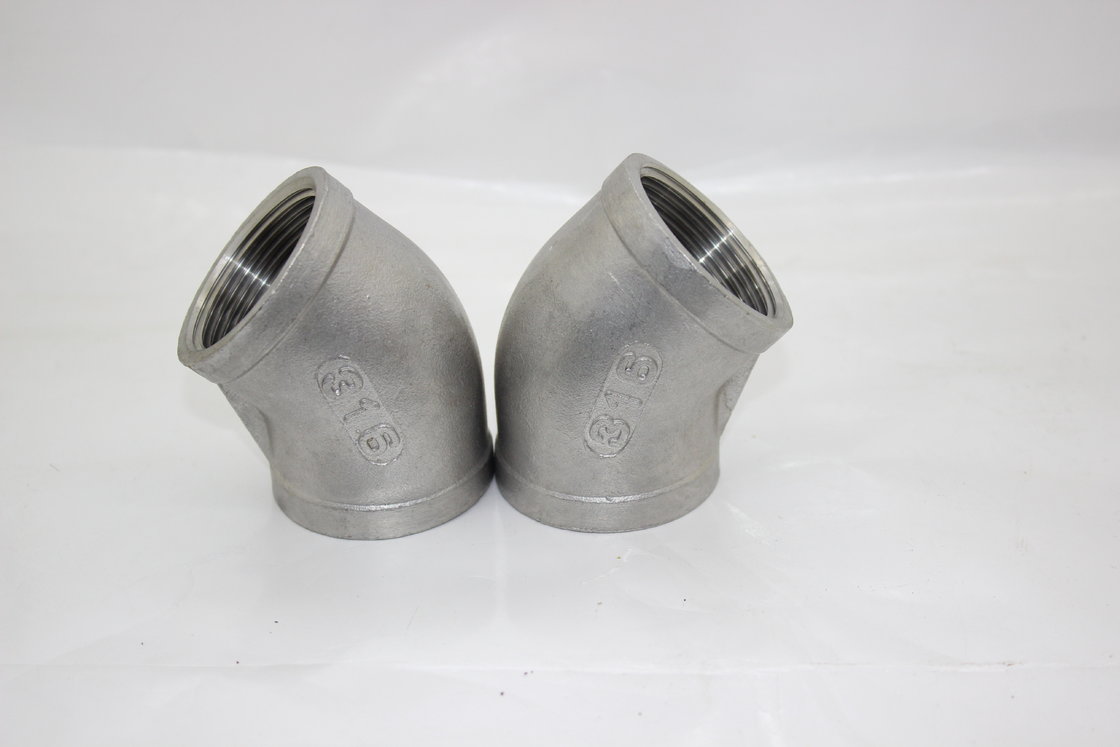 ELBOW45(LB45)SS304,SS316 STAINLESS STEEL PIPE FITTINGS size：1/8“-4”