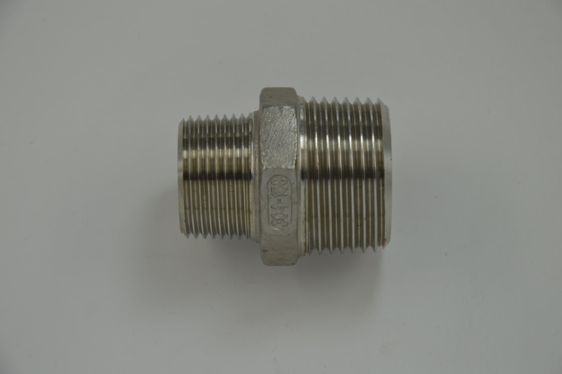 RED.HEX.NIPPLE(RHN)SS316,SS304 DIN2999&BS21ISO228/1&ISO7/1 SIZE:1/4"-4"