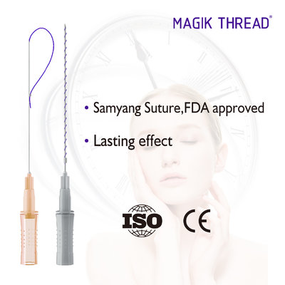 Advanced Cog 3D Sharp Needle 23G 60mm Medical Instrument Cog Pdo Thread Lift for Face V Line Lifting