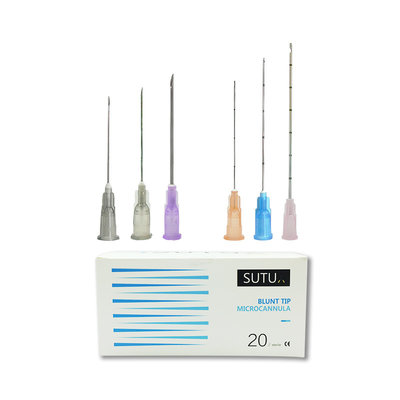 Sterile Micro Cannula Needle For Hyaluronic Acid Injection, Blunt Tip Cannula Microcanula