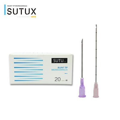 Hyaluronic acid beauty products Medical micro cannula flexible disposable blunt tipped needle