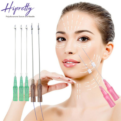 Sterile CE/FDA approved PDO Suture Thread with Needle for Face Lifting