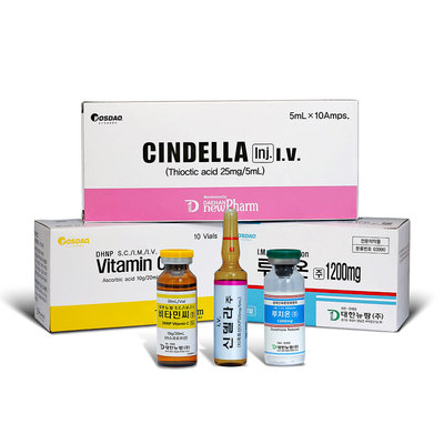 Korea skin tightening Luthione + cinderella + vitamin c iv injection
