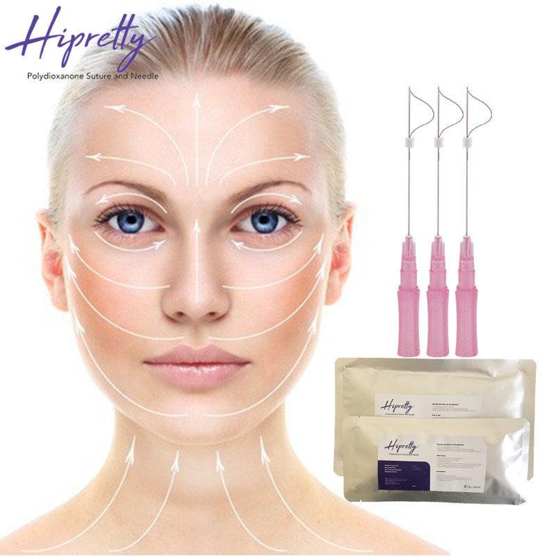 Beauty anti-aging pdo thread lift 3d cog fda approved Screw thread Skin Care Face Lifting PDO Thread for
