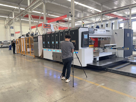 FFG Inline Corrugated Carton Printer Slotter Rotary Die Cutter Folder Gluer Box Printing Slotting Bundle Machine