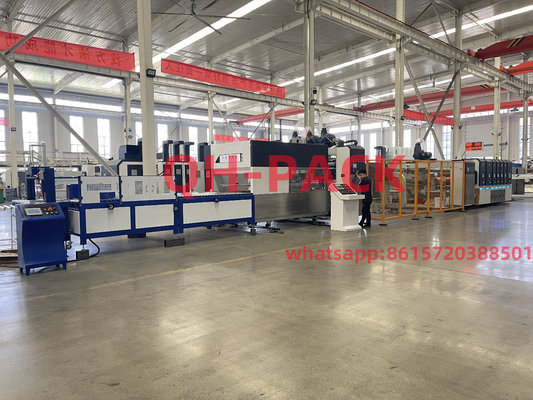 FFG Inline Corrugated Carton Printer Slotter Rotary Die Cutter Folder Gluer Box Printing Slotting Bundle Machine