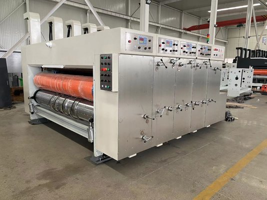 corrugated carton box printing slotting rotary die cutting machine