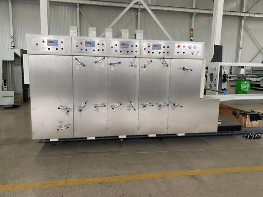 corrugated carton box printing slotting rotary die cutting machine