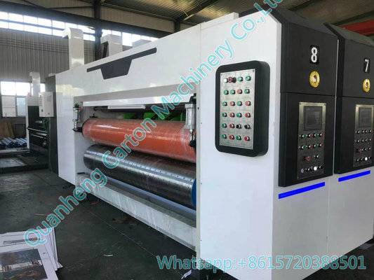 Full Computer Flexo Printing Slotting Rotary Die Cutting Vibration Stacker Machine