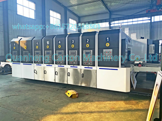 Full Computer Flexo Printing Slotting Rotary Die Cutting Vibration Stacker Machine