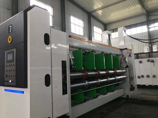 Full Computer Flexo Printing Slotting Rotary Die Cutting Vibration Stacker Machine