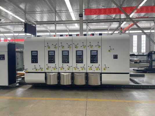 QSFFG200-1228 Flexo 5 Colors Printer Slotter Rotary die cutter Folder Gluer Bundle Machine