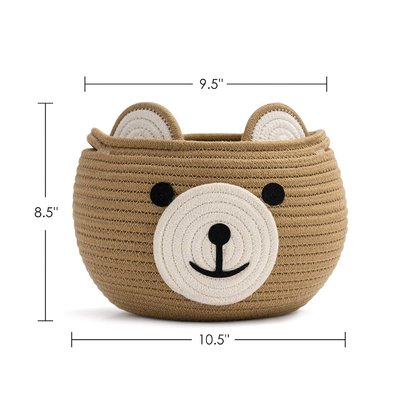 factory price wowen cotton diaper caddy with animal design diaper caddy top seller